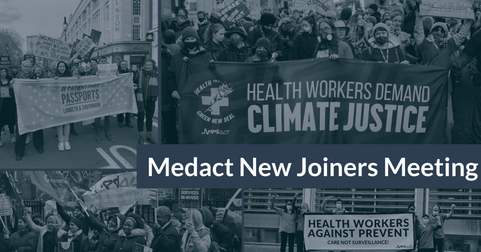 Medact New Joiners meeting: March 2025 - Medact Calendar